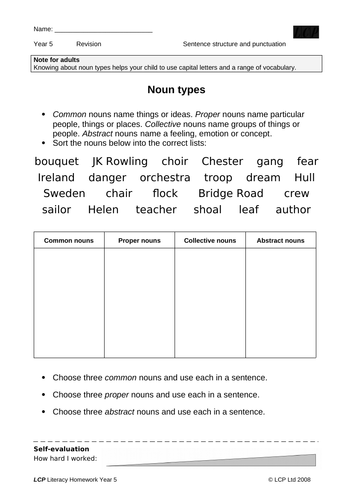 Year 5 English/Literacy Home Learning Pack (44 sheets) includes ...