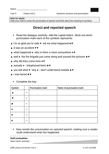 Year 5 English/Literacy Home Learning Pack (44 sheets) includes ...
