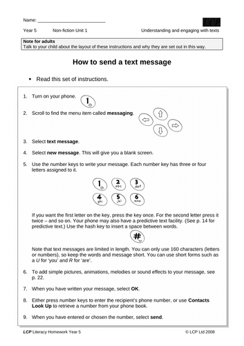 Year 5 English/Literacy Home Learning Pack (44 sheets) includes ...