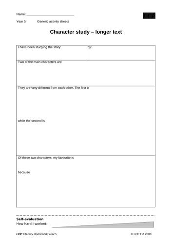 Year 5 English/Literacy Home Learning Pack (44 sheets) includes ...