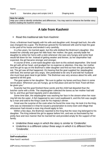 Year 5 English/Literacy Home Learning Pack (44 sheets) includes ...