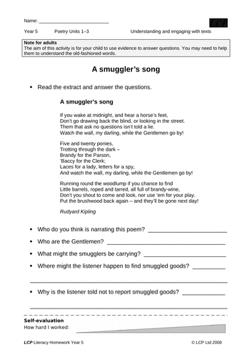 Year 5 English/Literacy Home Learning Pack (44 sheets) includes ...