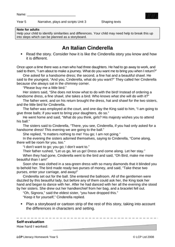 Year 5 English/Literacy Home Learning Pack (44 sheets) includes ...