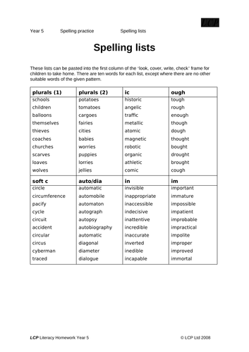 Year 5 English/Literacy Home Learning Pack (44 sheets) includes ...
