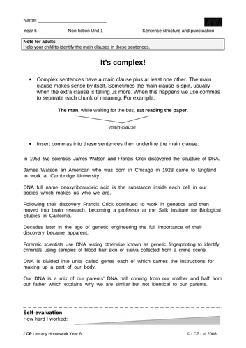 Year 6 English/Literacy Home Learning Pack (46 sheets) including ...