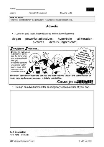 Year 6 English/Literacy Home Learning Pack (46 sheets) including ...