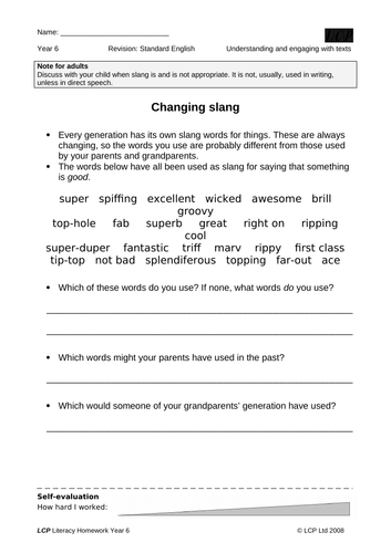 Year 6 English/Literacy Home Learning Pack (46 sheets) including ...