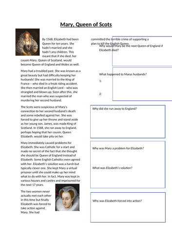 Mary, Queen of Scots | Teaching Resources
