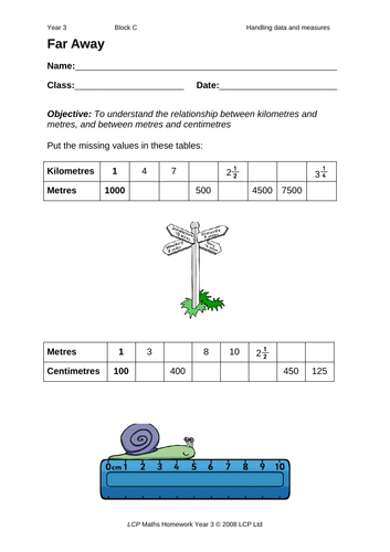 Year 3 Maths Home Learning Pack (45 sheets) including Answers and ...