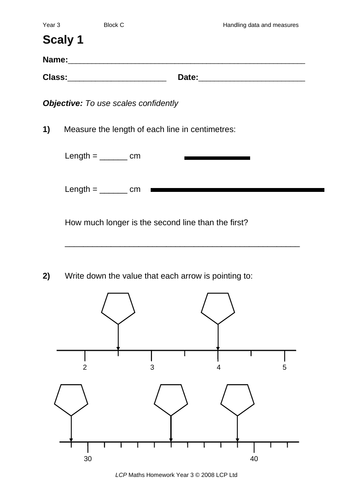 Year 3 Maths Home Learning Pack (45 sheets) including Answers and ...