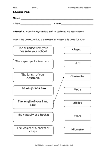 Year 3 Maths Home Learning Pack (45 sheets) including Answers and ...