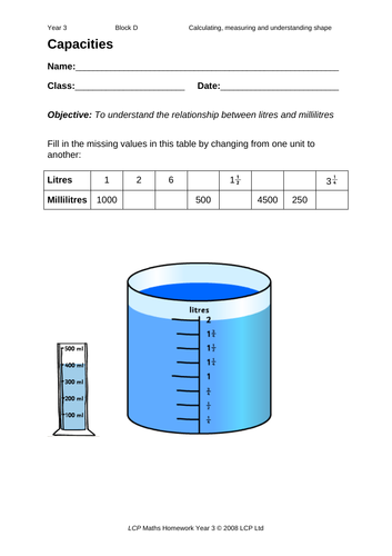 Year 3 Maths Home Learning Pack (45 sheets) including Answers and ...