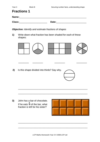 Year 3 Maths Home Learning Pack (45 sheets) including Answers and ...