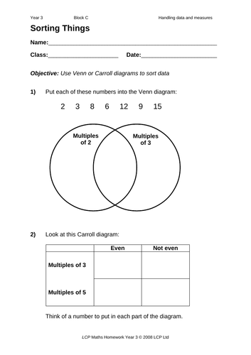 Year 3 Maths Home Learning Pack (45 sheets) including Answers and ...