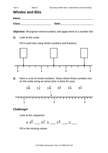 Year 4 Maths Home Learning Pack (40 sheets) including Parental Guidance ...