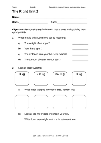 Year 4 Maths Home Learning Pack (40 sheets) including Parental Guidance ...