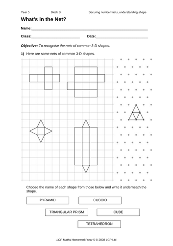 Year 5 Maths Home Learning (56 sheets) includes Answers and Parental ...