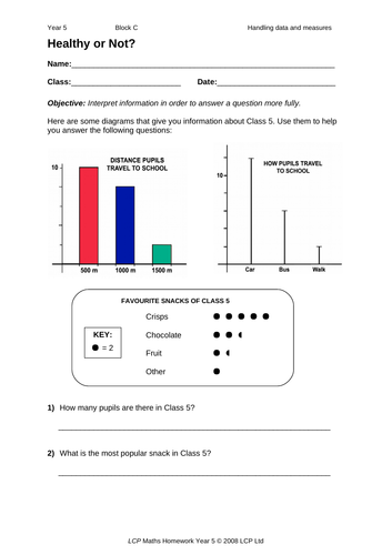 Year 5 Maths Home Learning (56 sheets) includes Answers and Parental ...