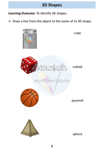 Shape and Space Workbook - AQA Entry Level 2 Maths | Teaching Resources