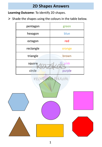 Shape and Space Workbook - AQA Entry Level 2 Maths | Teaching Resources