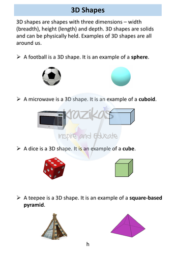 Shape and Space Workbook - AQA Entry Level 2 Maths | Teaching Resources