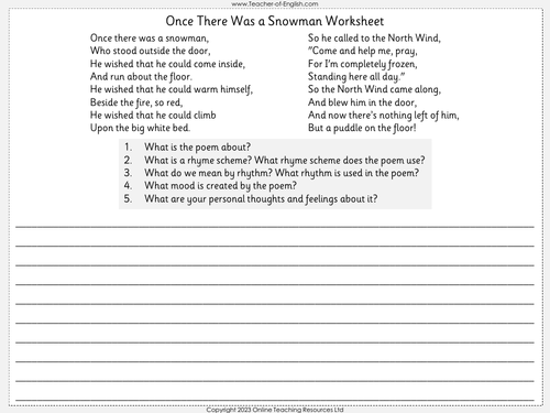 Christmas Poetry Unit - Year 6/7 | Teaching Resources