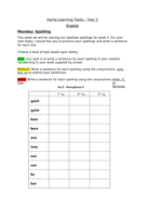 Year 2 Home Learning Pack English 2 | Teaching Resources