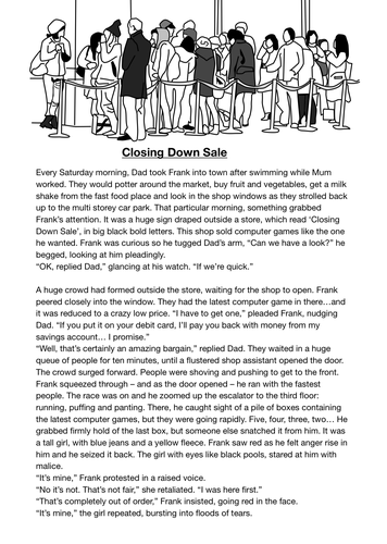 1 WEEK Of Literacy Distance Learning: Pack FOUR (age 8-10 years ...