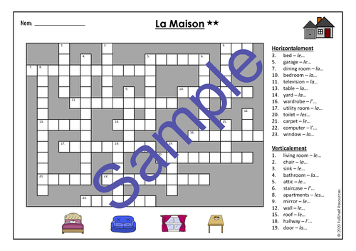 French House La Maison Worksheets | Teaching Resources