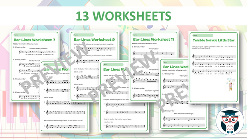 Music Bar Lines | Teaching Resources