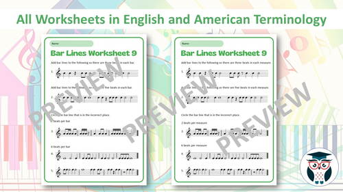 Music Bar Lines | Teaching Resources