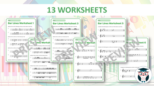Music Bar Lines | Teaching Resources