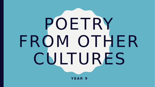 Poetry From Different Cultures | Teaching Resources