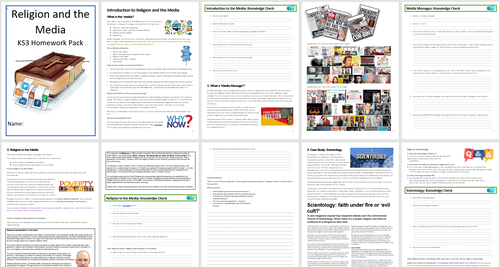 KS3 RS and PSHE Workbook: Religion and the Media for Self-Study ...
