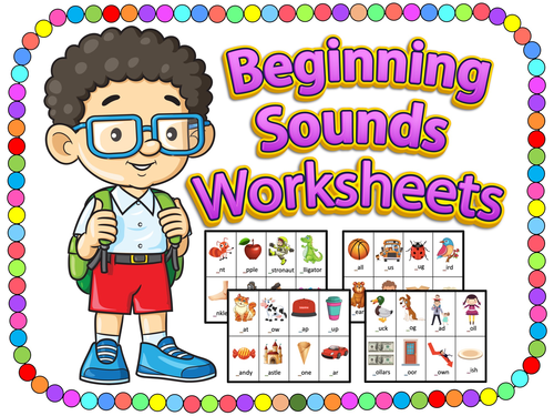 Alphabet BEGINNING SOUNDS FLASHCARDS and WORKSHEETS- Letter Recognition ...