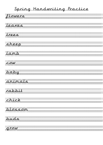 Seasons Handwriting | Teaching Resources