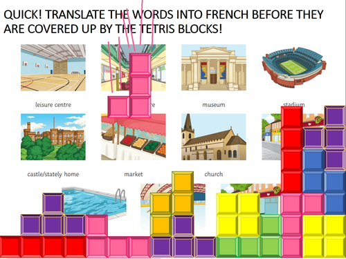 French Year 7 En Ville Town - Home learning - 4 weeks | Teaching Resources