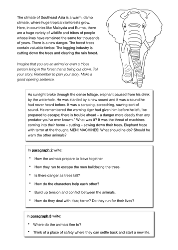 1 WEEK Of Literacy Distance Learning: Pack FOUR (age 12-14 years ...