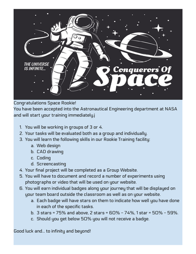 Inquiry/Project Based Learning - Space - Online Learning | Teaching ...