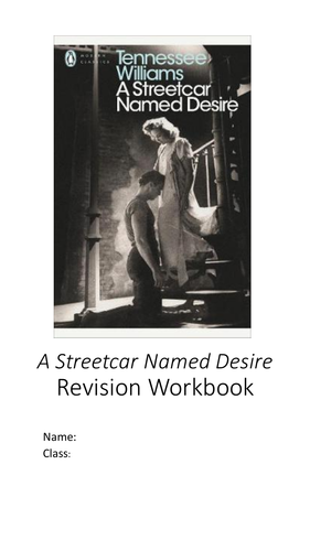 A Streetcar Named Desire Revision Workbook A Level Home Study ...