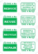6Rs of Sustainability Card Match | Teaching Resources