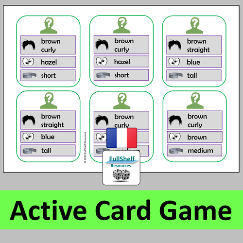 French Physical Descriptions Games | Teaching Resources