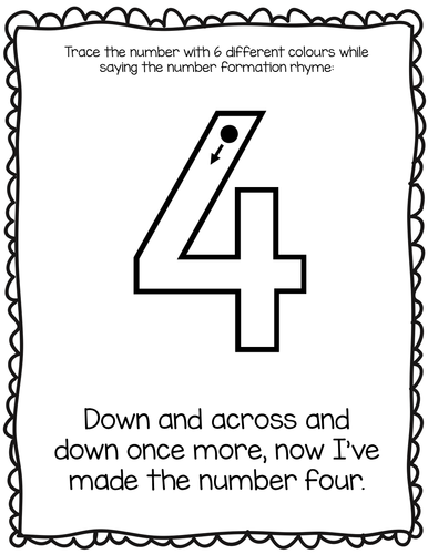 Number Formation Workbook | Teaching Resources