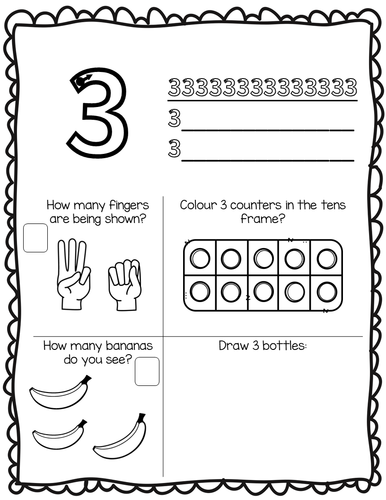 Number Formation Workbook | Teaching Resources