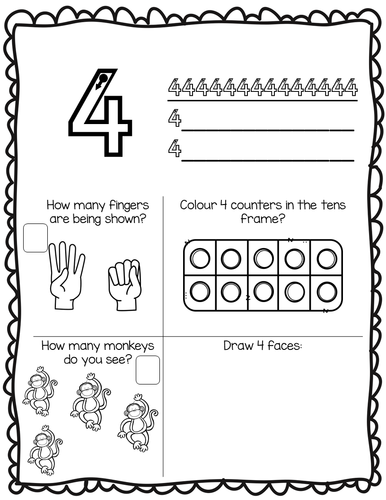 Number Formation Workbook | Teaching Resources
