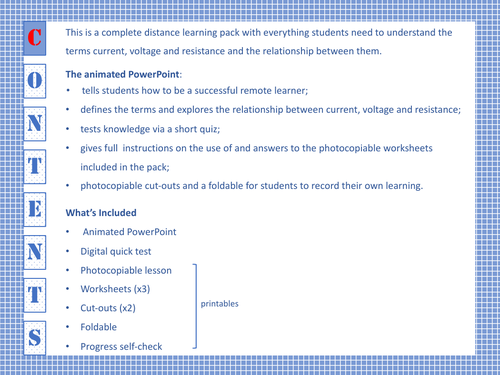 Lamps in Series and Parallel Distance Learning and Homeschool KS3 ...