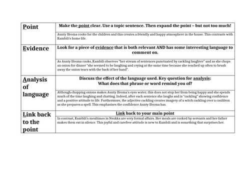 The Purple Hibiscus - Essay Writing Guide | Teaching Resources