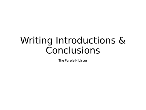 The Purple Hibiscus - Essay Writing Guide | Teaching Resources