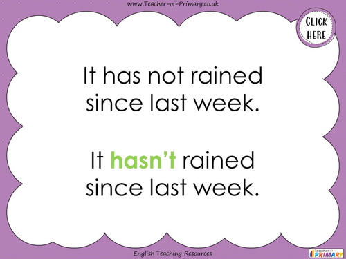 Contractions - Year 2 | Teaching Resources