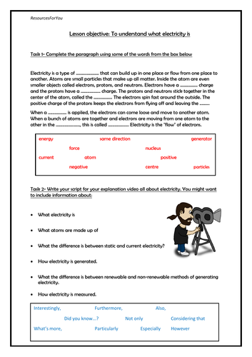 Science- What is electricity? Year 6 | Teaching Resources